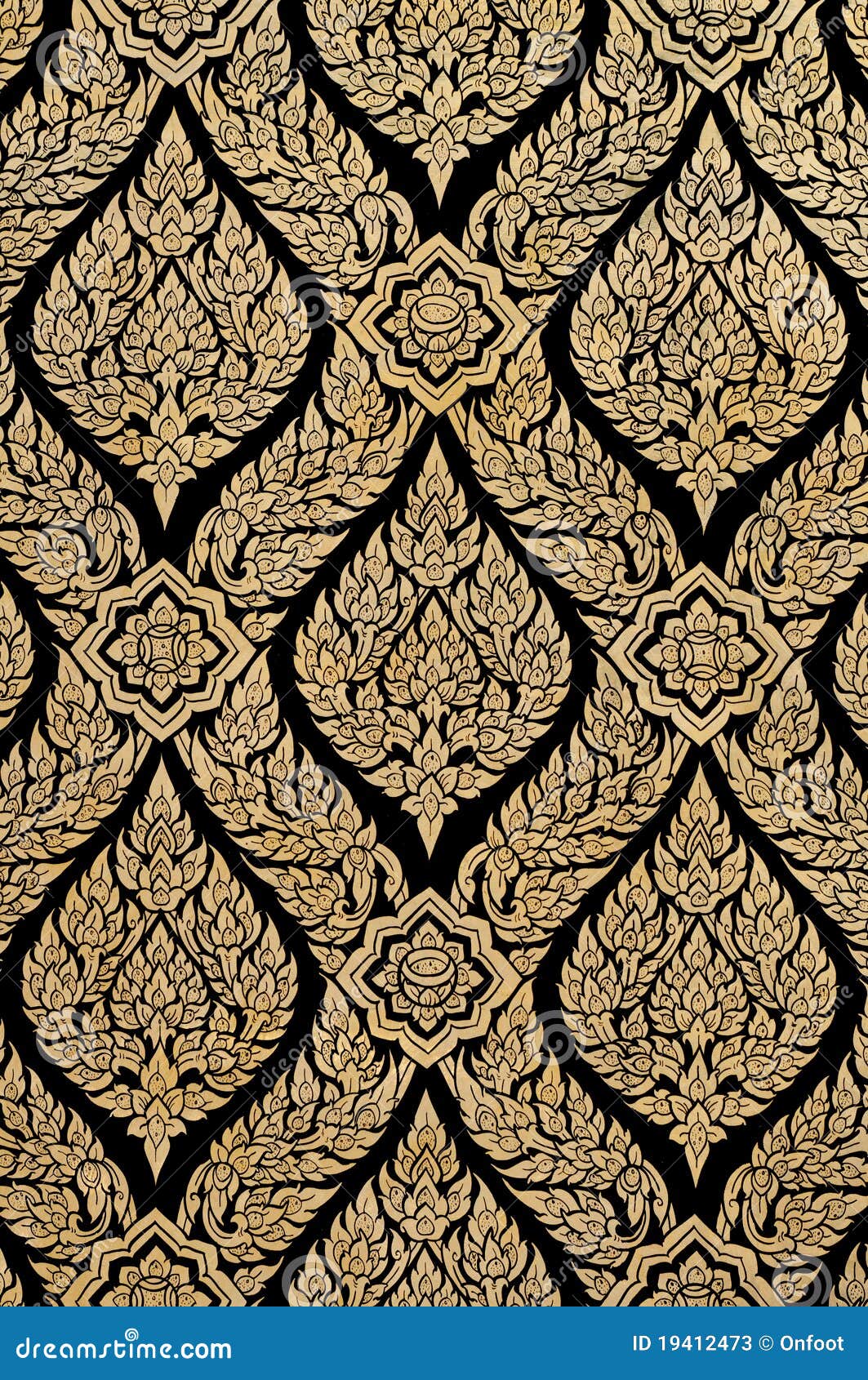 Traditional Thai design stock illustration. Illustration of ancient ...