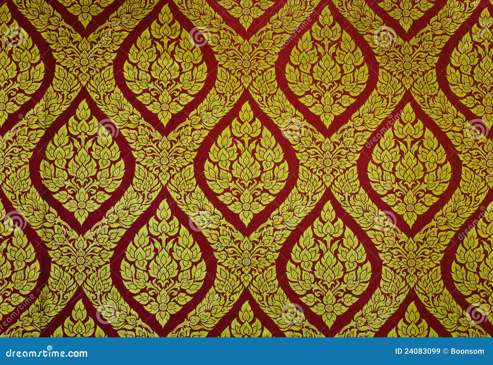 Traditional Thai Floral Pattern Stock Image - Image of thailand, floral ...