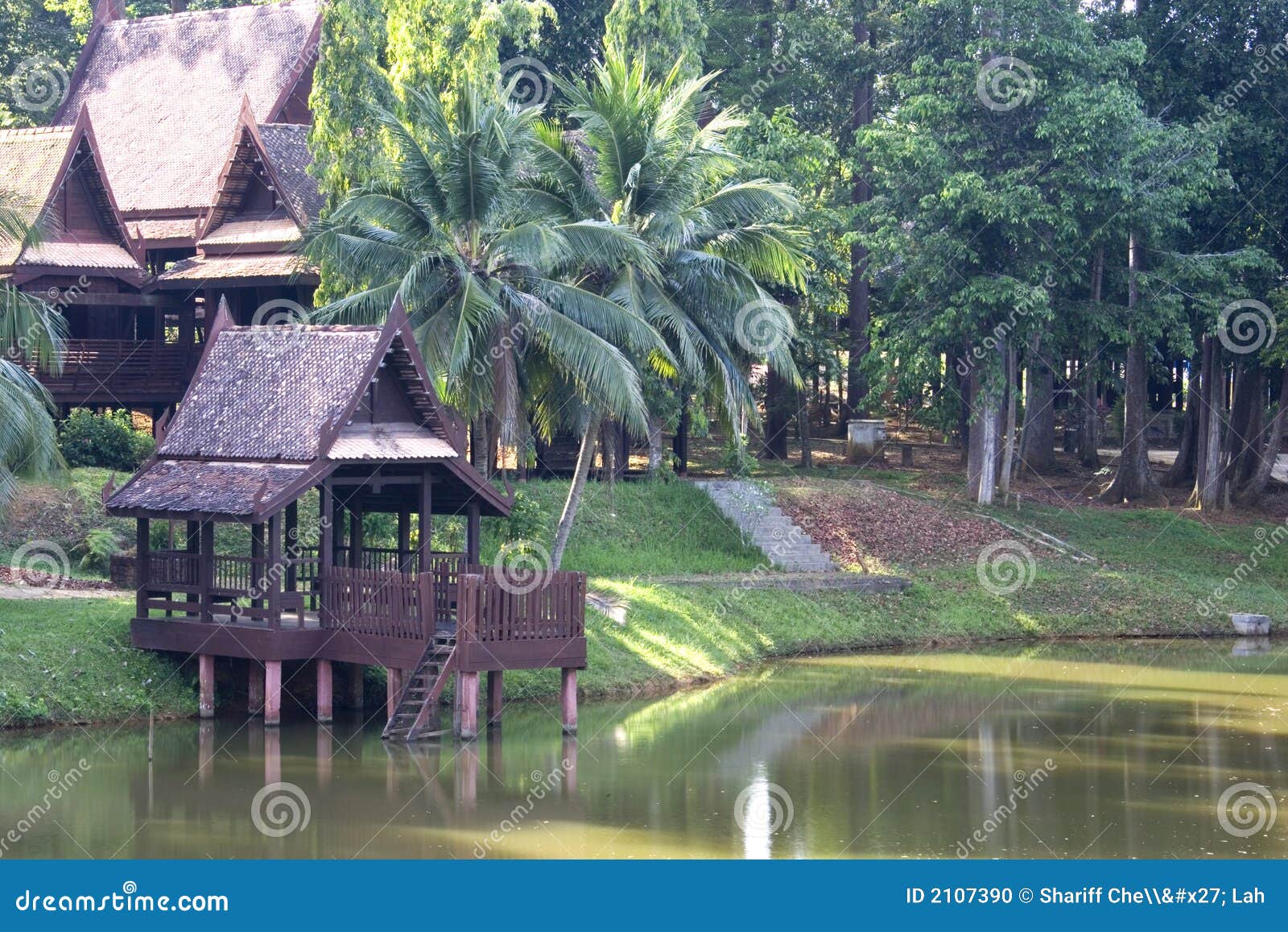 Traditional Thai House stock photo. Image of natural, oriental - 2107390