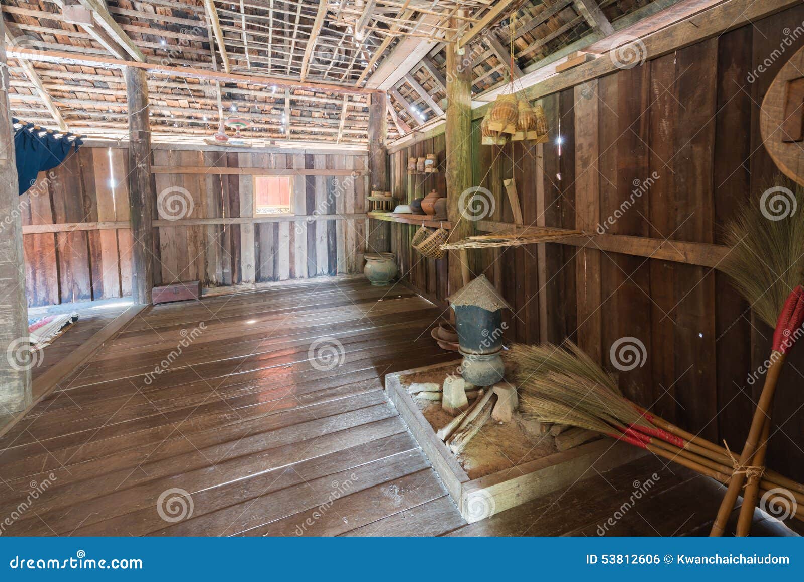 Traditional Thai Kitchen in Thailand Stock Photo - Image of pottery ...