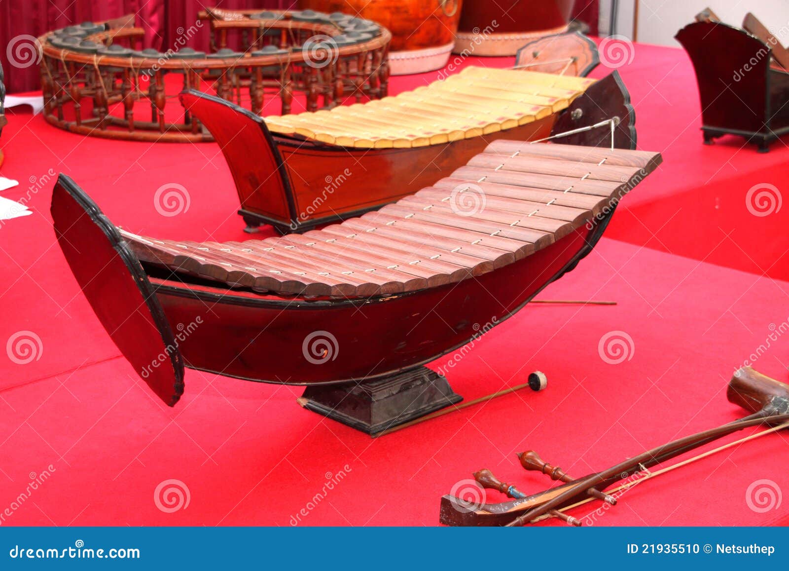 Traditional Thai Musical Instruments Stock Photo - Image of psaltery ...