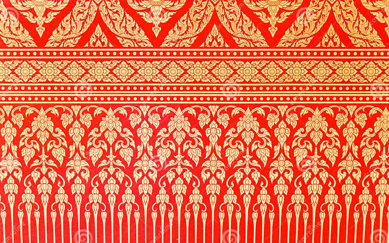 Traditional Thai pattern stock image. Image of antique - 20892451