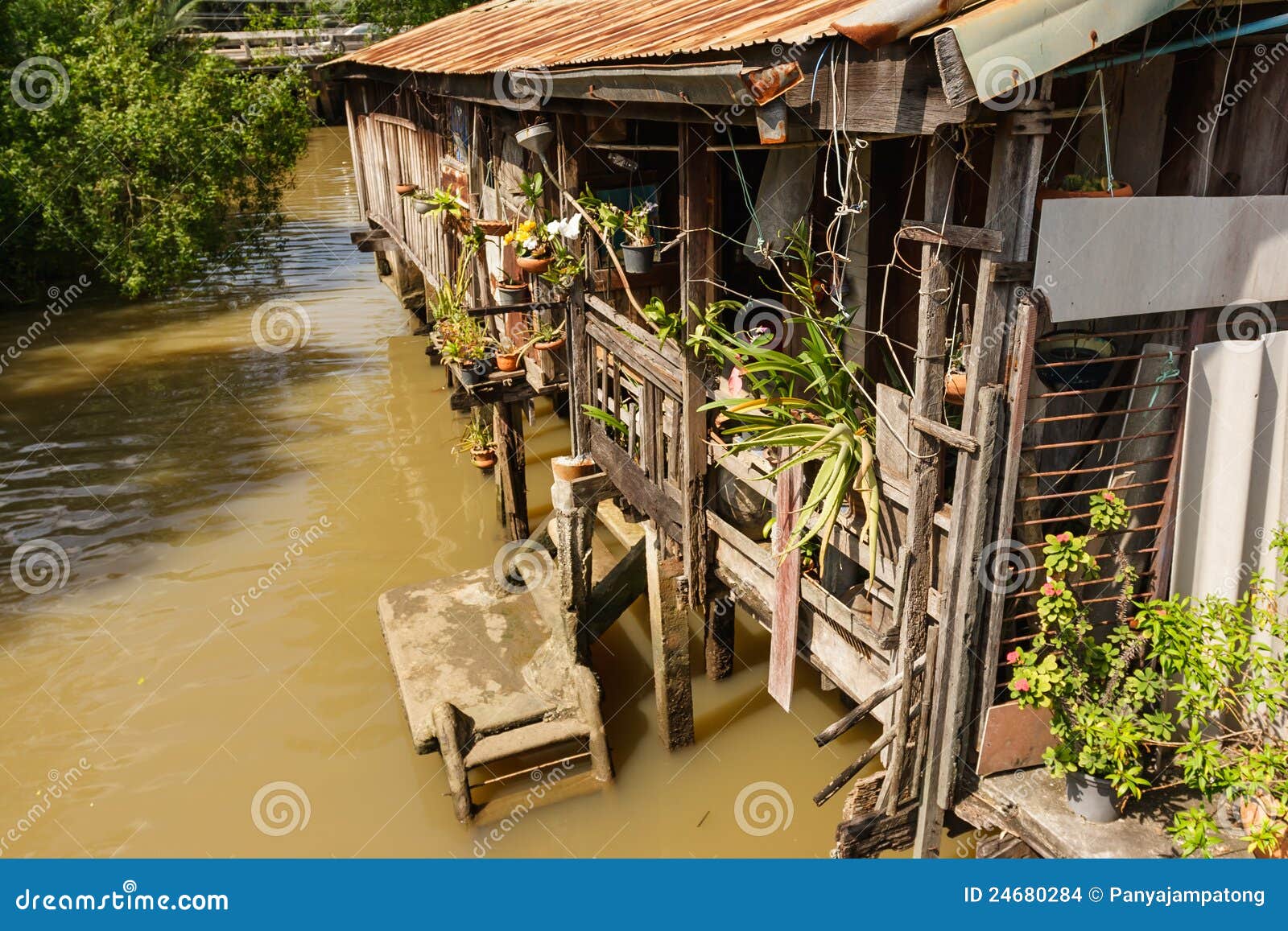 Traditional Thai Rural House Stock Photo - Image of boat, asian: 24680284