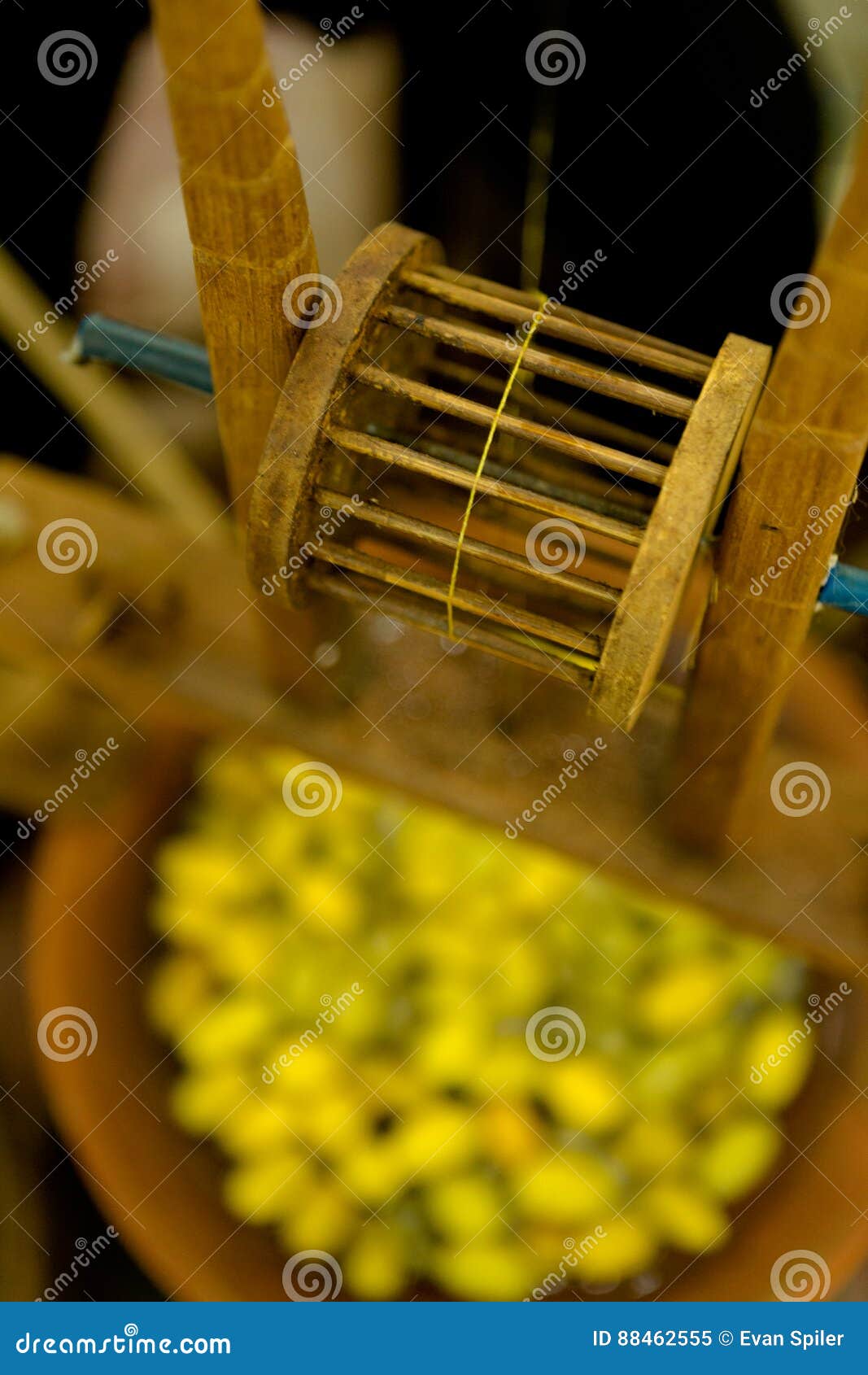 Traditional Thai Silk Spool Stock Image - Image of larva, cotton: 88462555