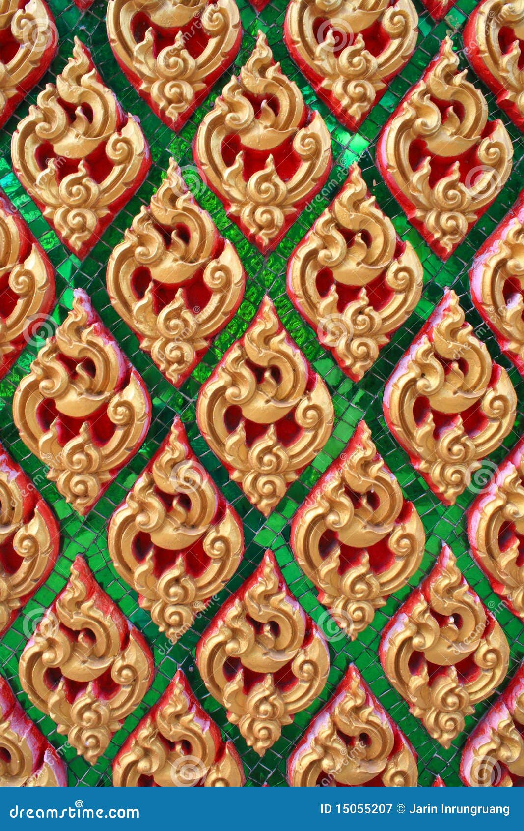 Traditional Thai Style Art Pattern Stock Image - Image of antique ...