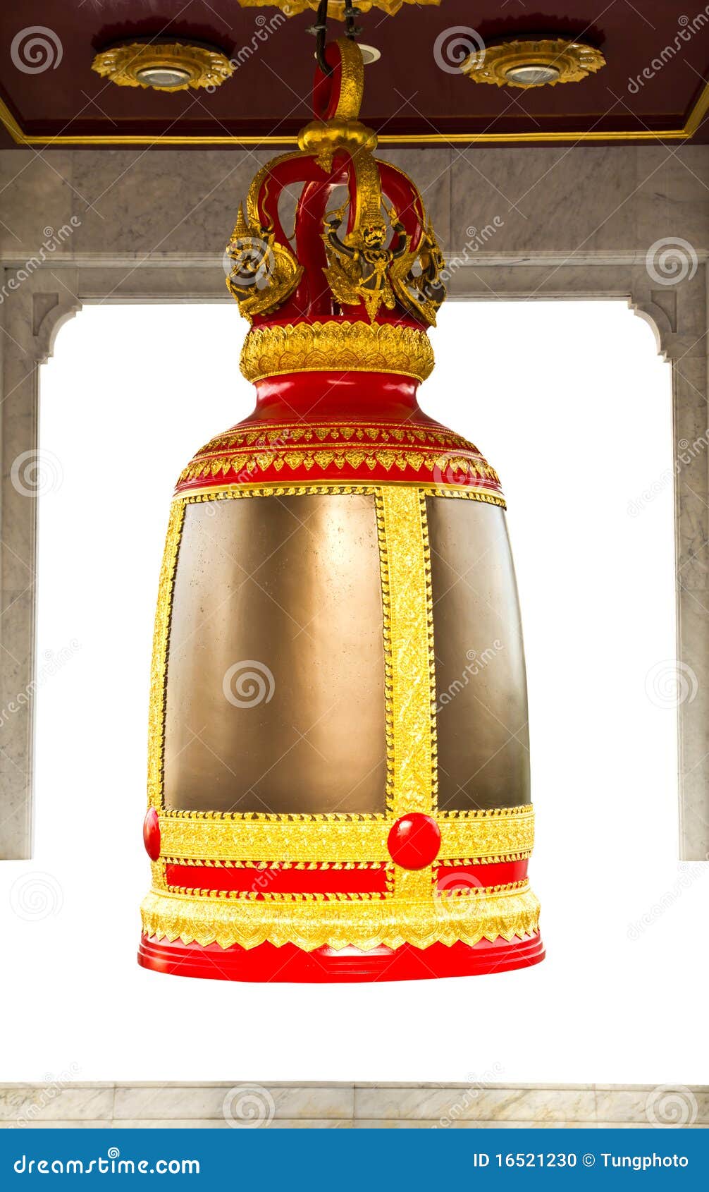Traditional Thai Style Bell Stock Photo - Image of history, historical ...