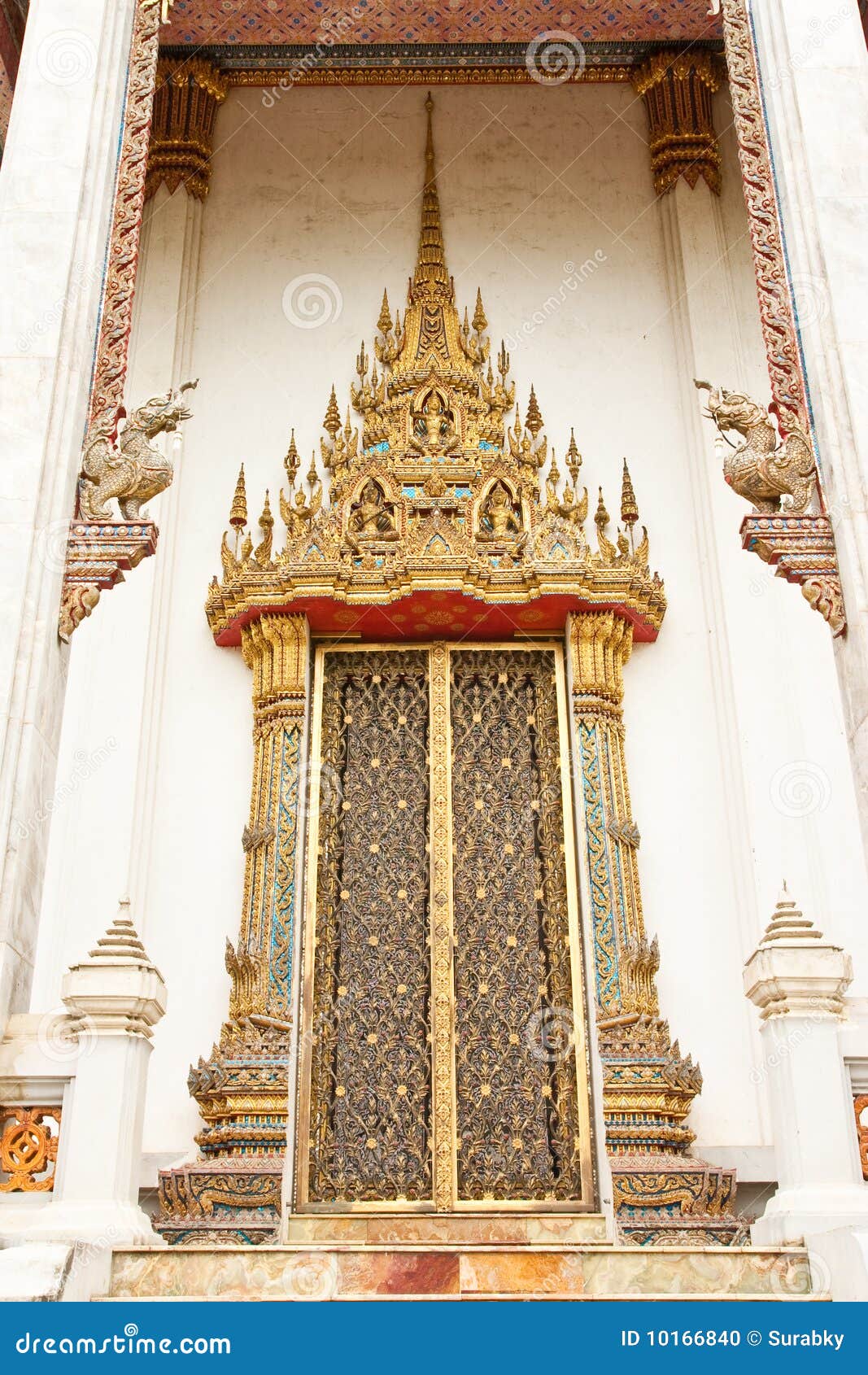 Traditional Thai Style Church Window Stock Photo - Image of building ...