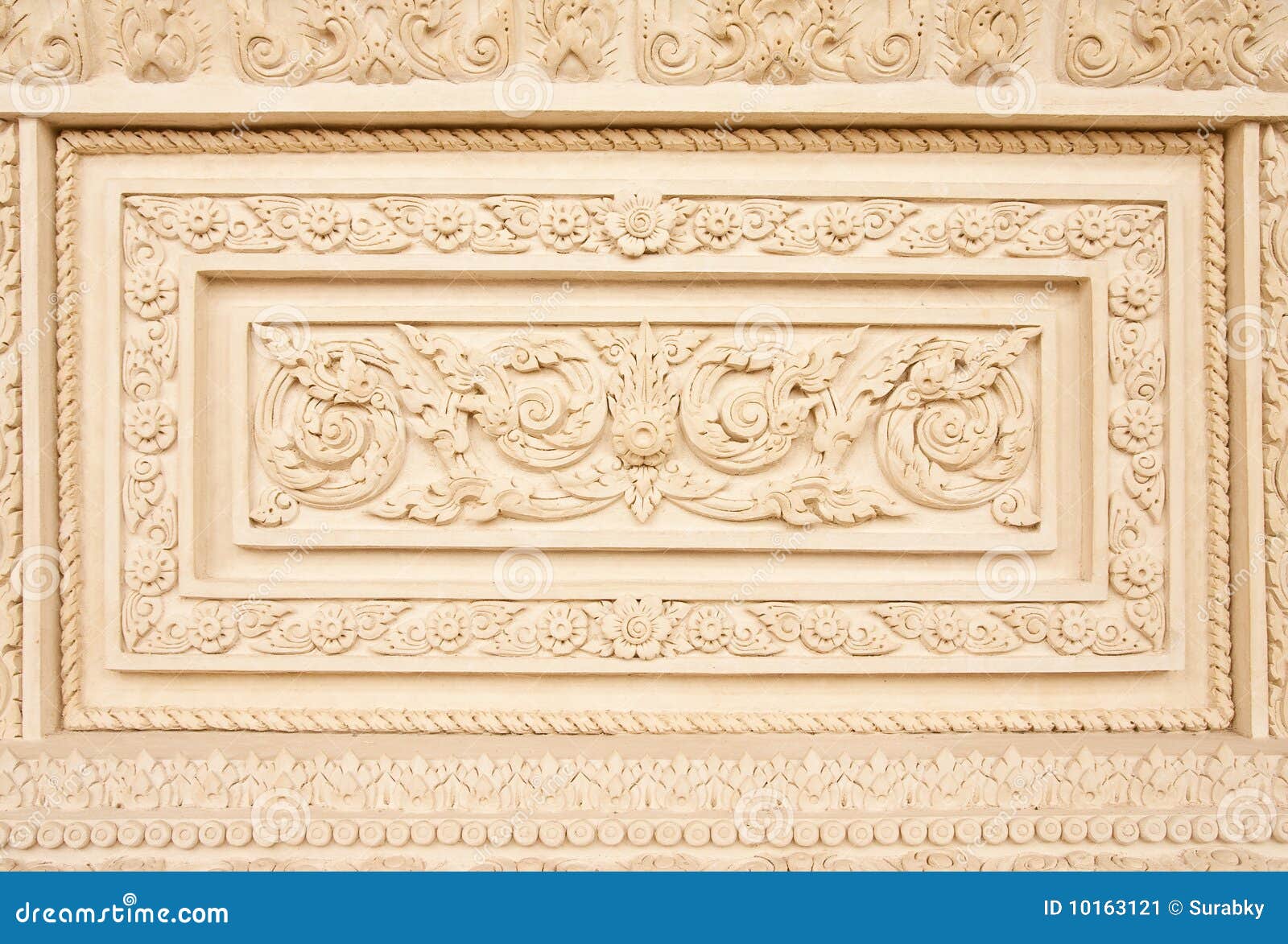 Traditional Thai Style Molding Art Stock Image - Image of traditional ...