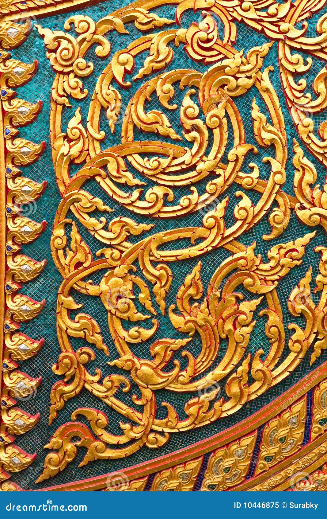 Traditional Thai Style Molding Art Stock Image - Image of decorative ...