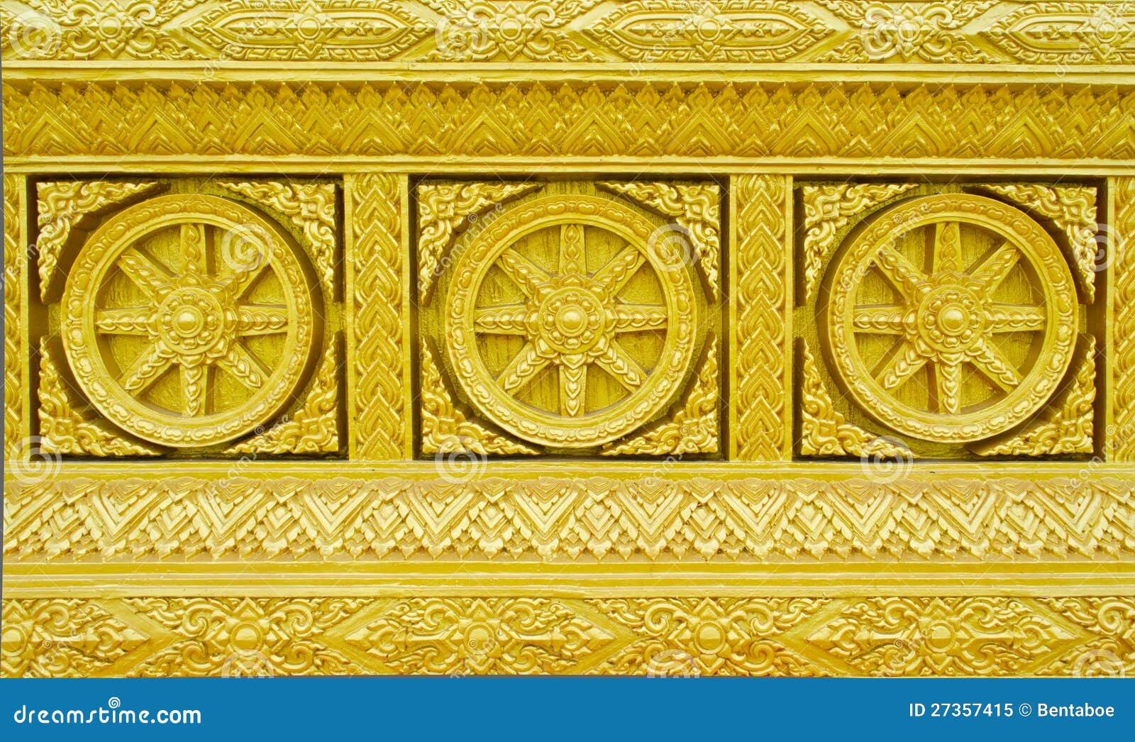 Traditional Thai Style Molding Art Stock Image - Image of calm, antique ...