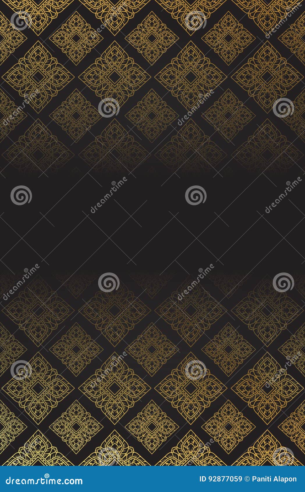 Traditional Thai Style Pattern Background Stock Vector - Illustration ...