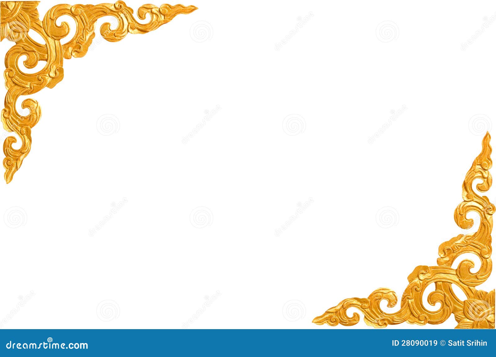 Traditional Thai Style Pattern Decorative Stock Image - Image of ...