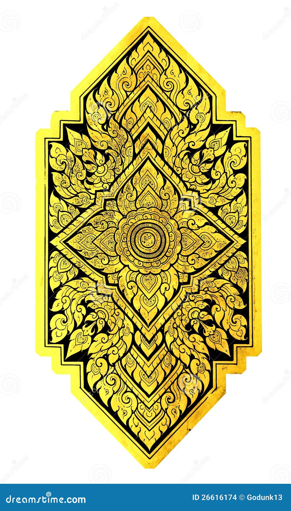 Traditional Thai Style Symbol Stock Photo - Image of buddhist, religion ...