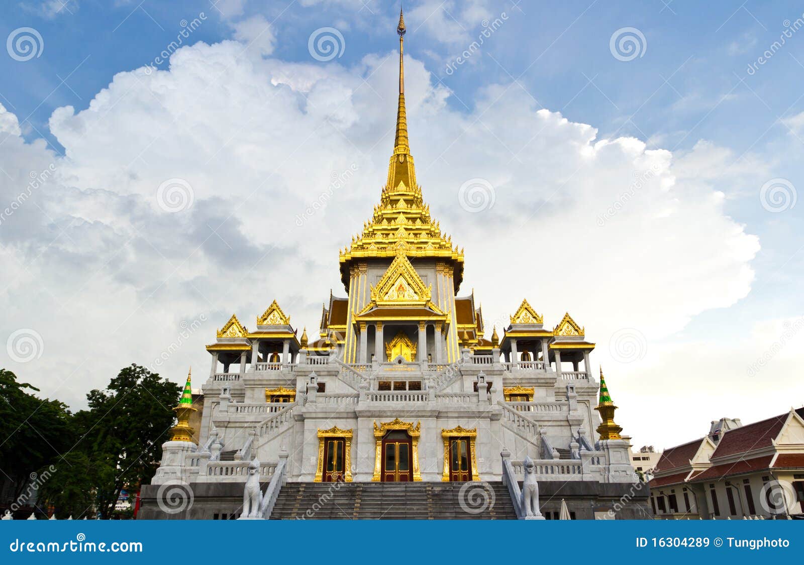 Traditional Thai Temple Church Stock Image - Image of culture, siam ...