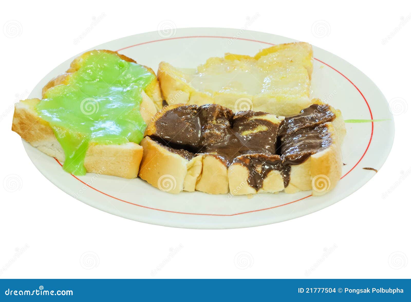 Traditional Thai toast stock photo. Image of black, margarine - 21777504