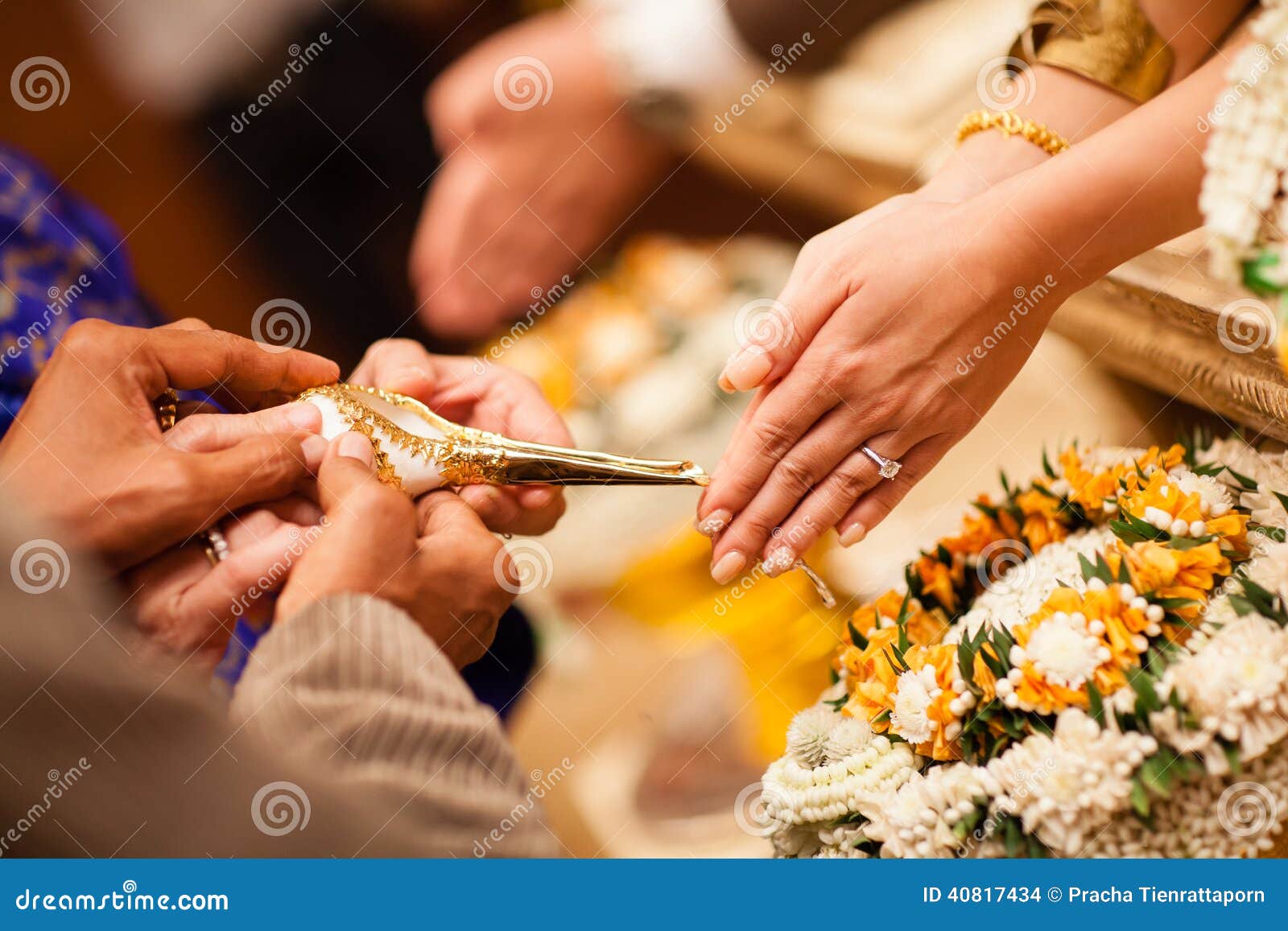 Traditional Thai Wedding Ceremony Stock Photo - Image of ceremony ...