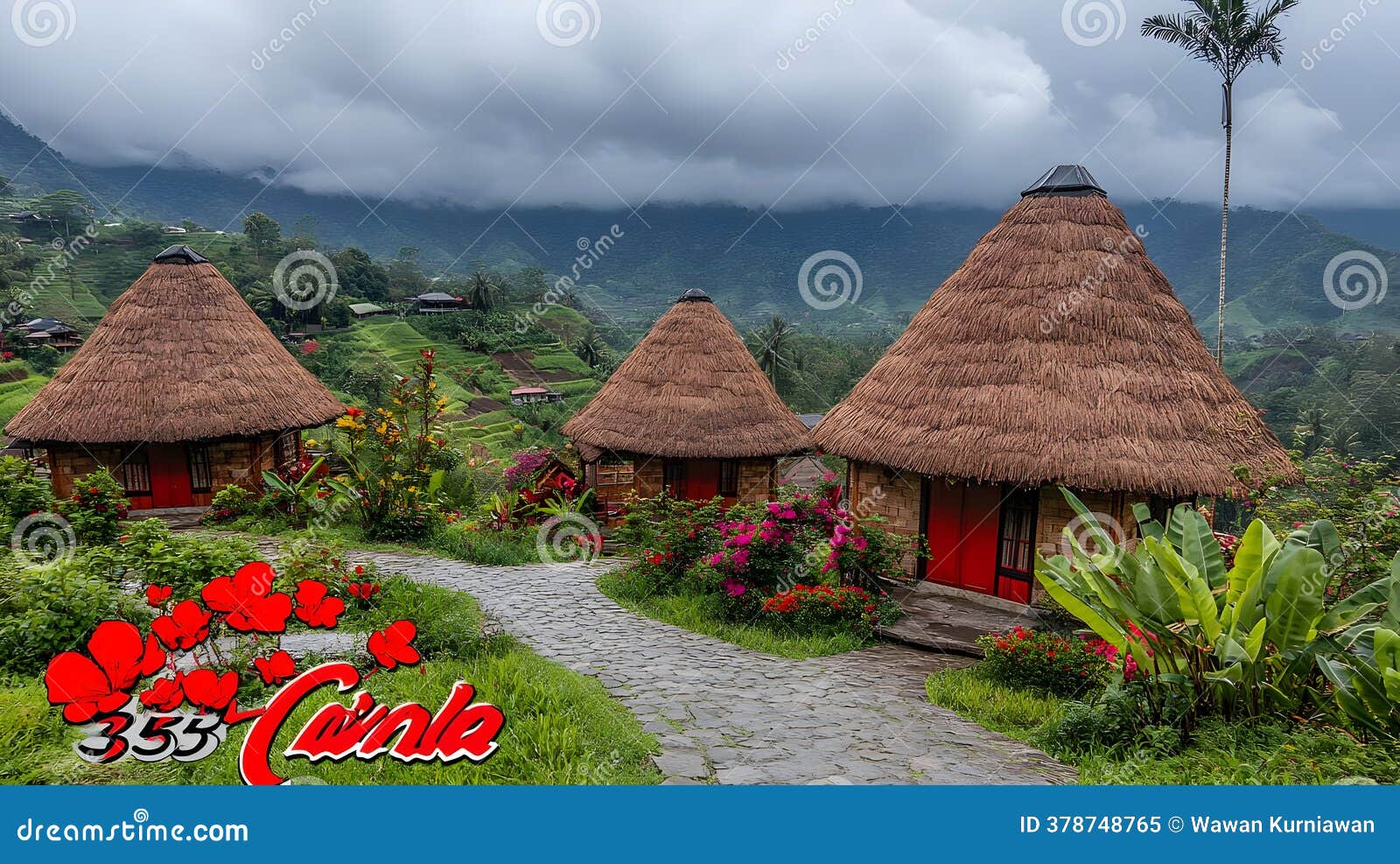 Traditional Thatched Hut Isolated On White Background Royalty-Free ...