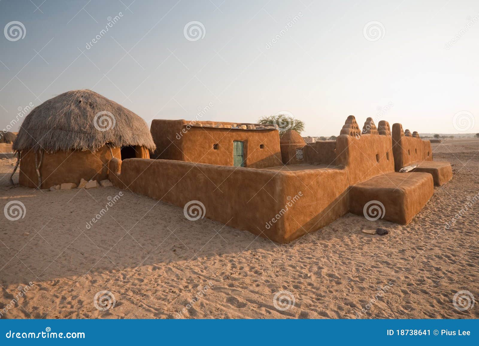 Traditional Thatched Mud Huts Stock Image - Image of empty, asian: 18738641