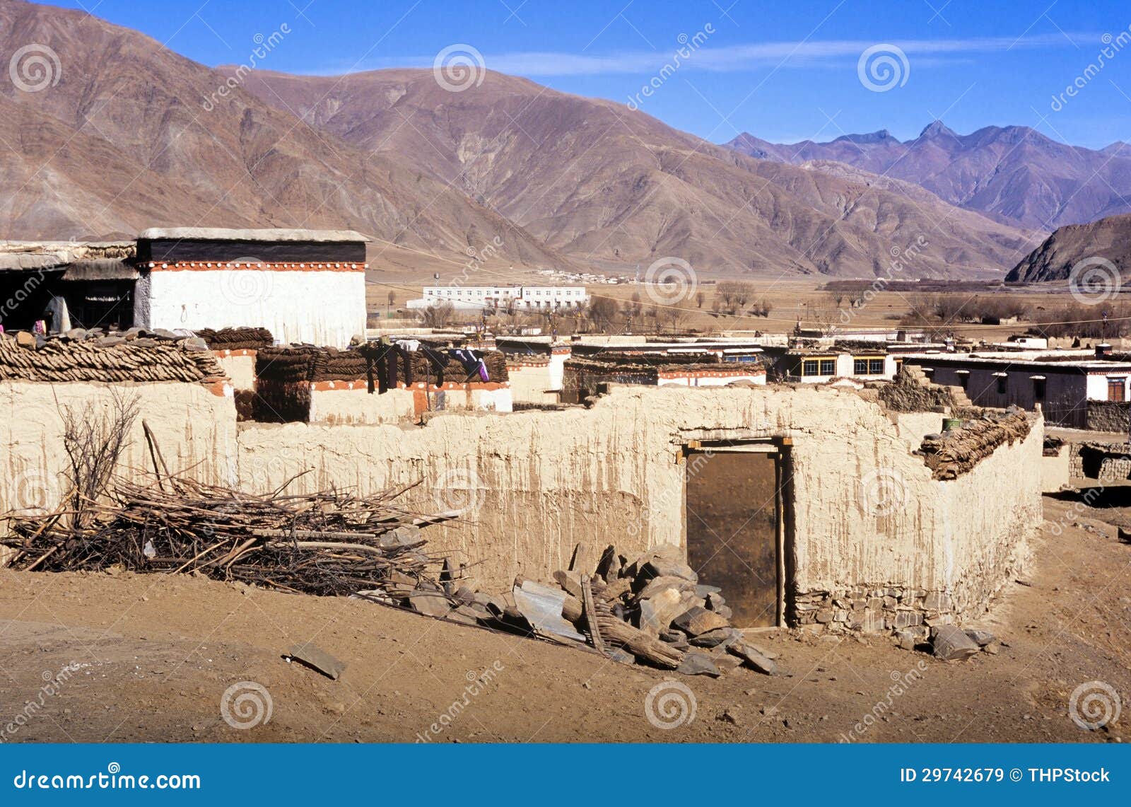 Tibetan House stock image. Image of urban, exotic, village - 29742679