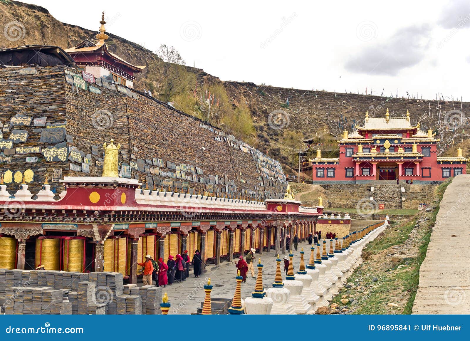 Traditional Tibetan Monastery in Tibetan Highlands Editorial Photo ...