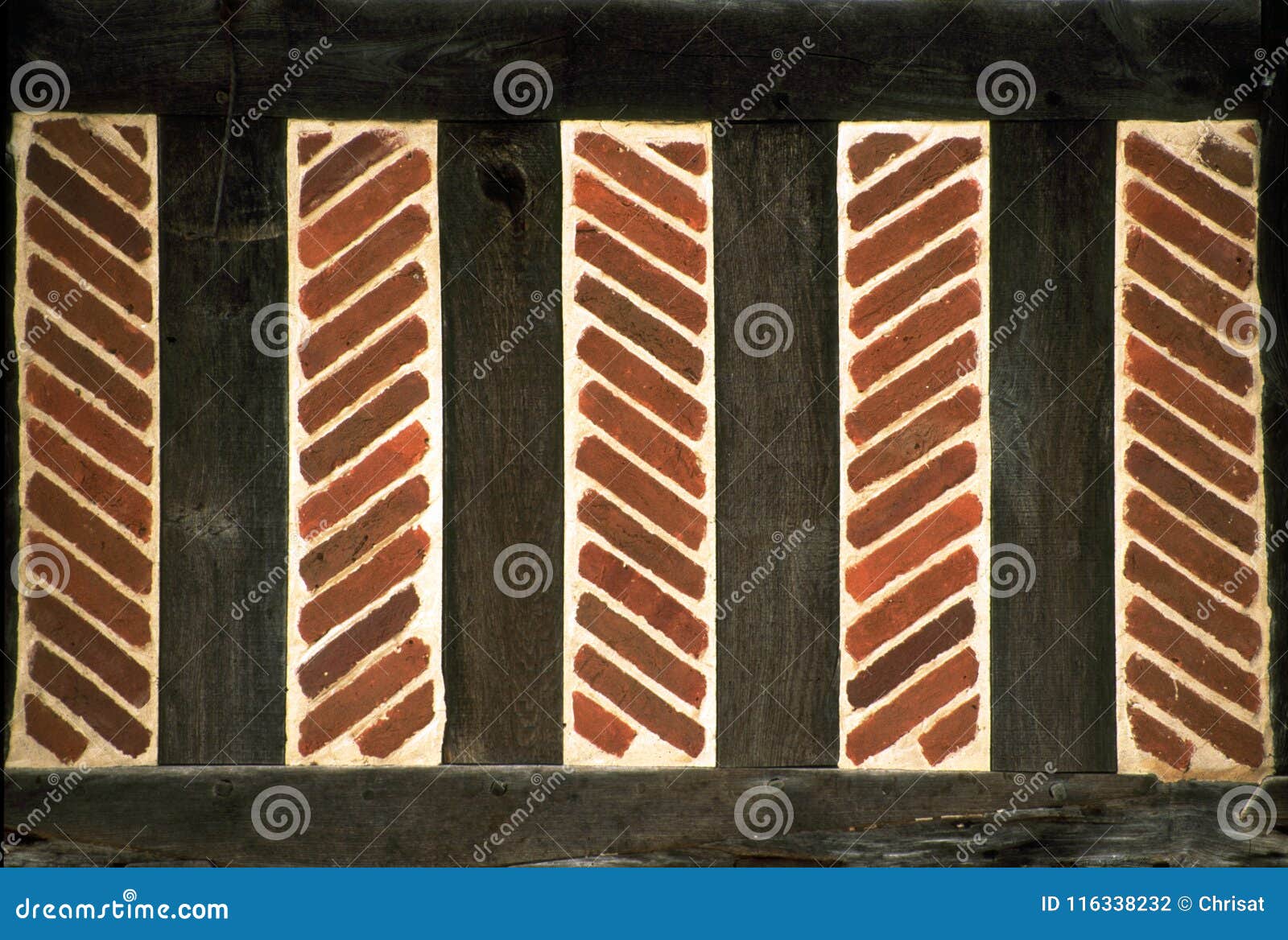 Traditional Timber Frame Building Wall Stock Photo - Image of detail ...