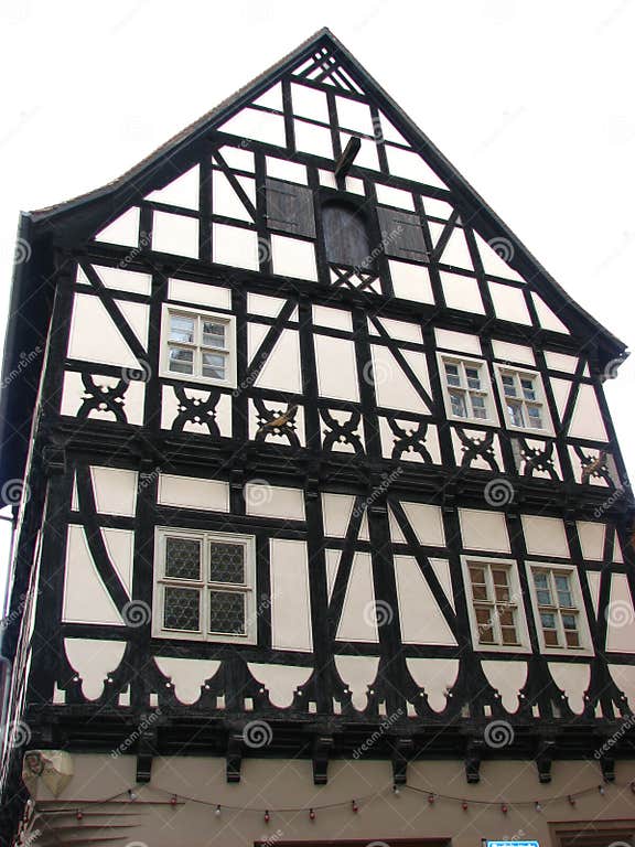 Traditional Timber German House Stock Image - Image of halftimbered ...