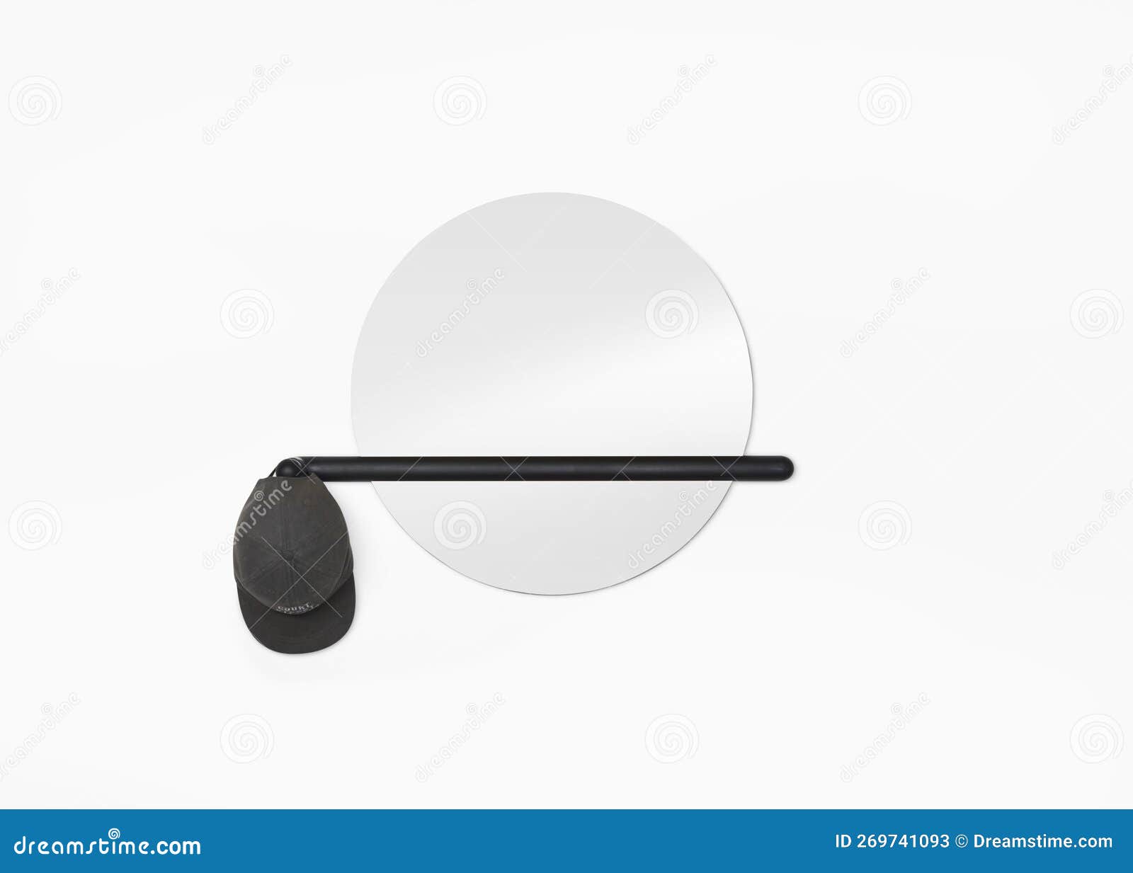 Beautiful Circle Shape Mirror Image, Modern Style Mirror Image Stock ...