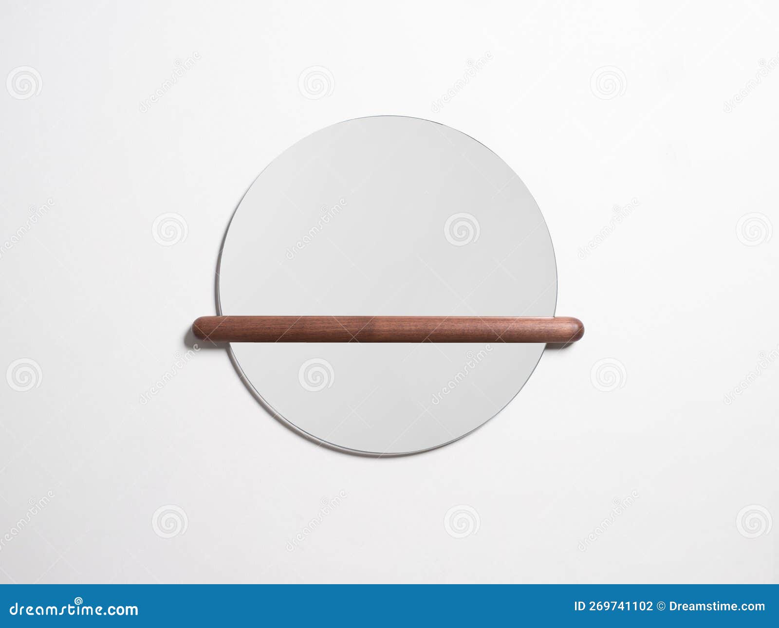 Beautiful Circle Shape Mirror Image, Modern Style Mirror Image Stock ...