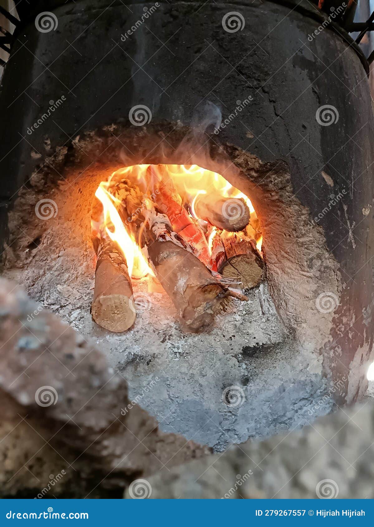 Traditional Tool for Cooking Using a Fire Stove Stock Image - Image of ...