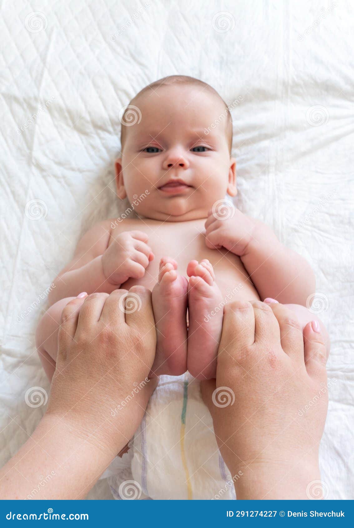 Traditional Touch for Infant S Colic. Concept of Constipation Relief ...