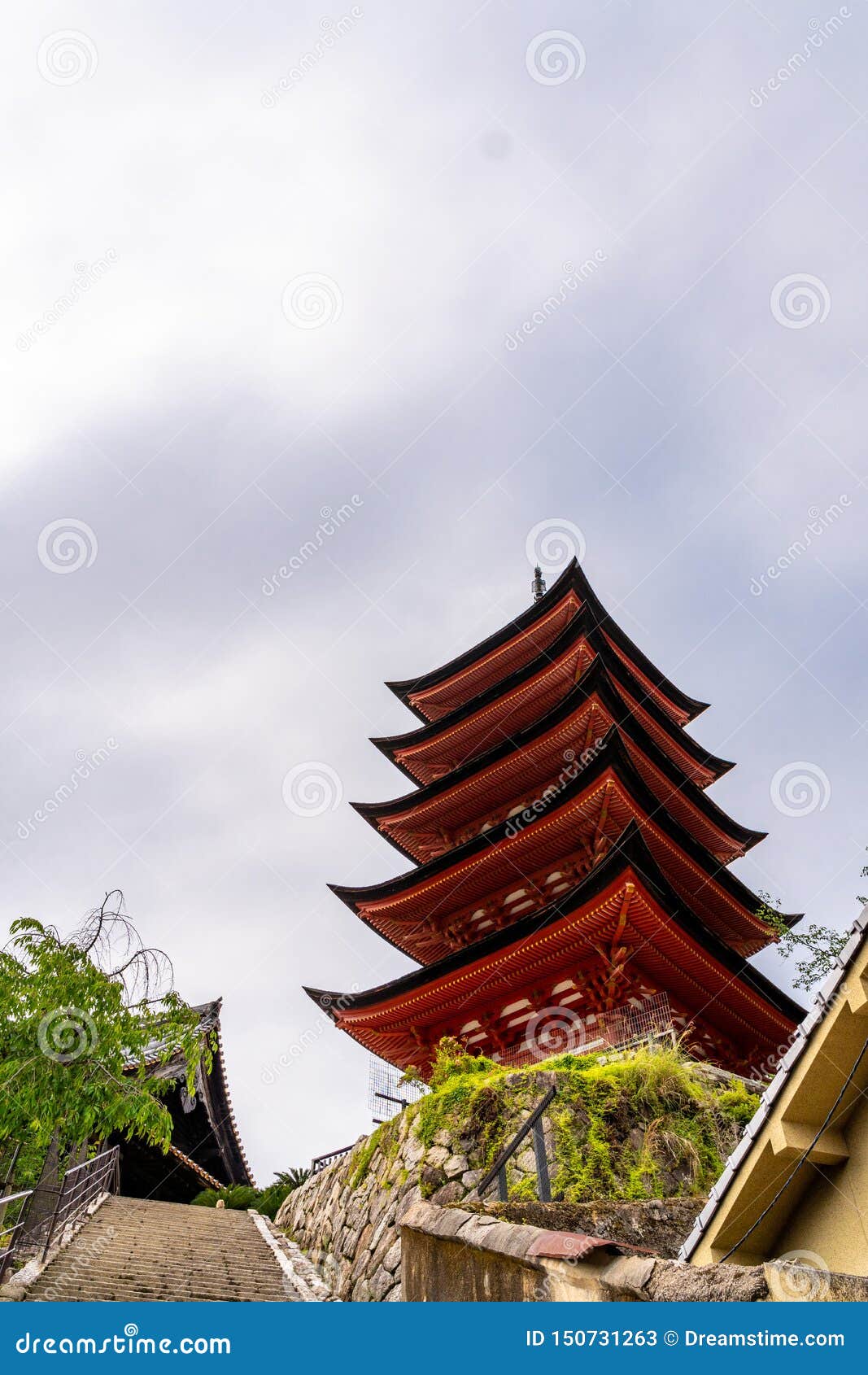 Traditional Tower of Japan stock image. Image of wallpaper - 150731263