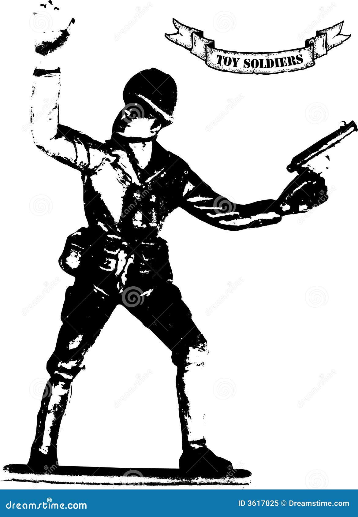 Traditional Toy Soldier stock vector. Illustration of plastic - 3617025