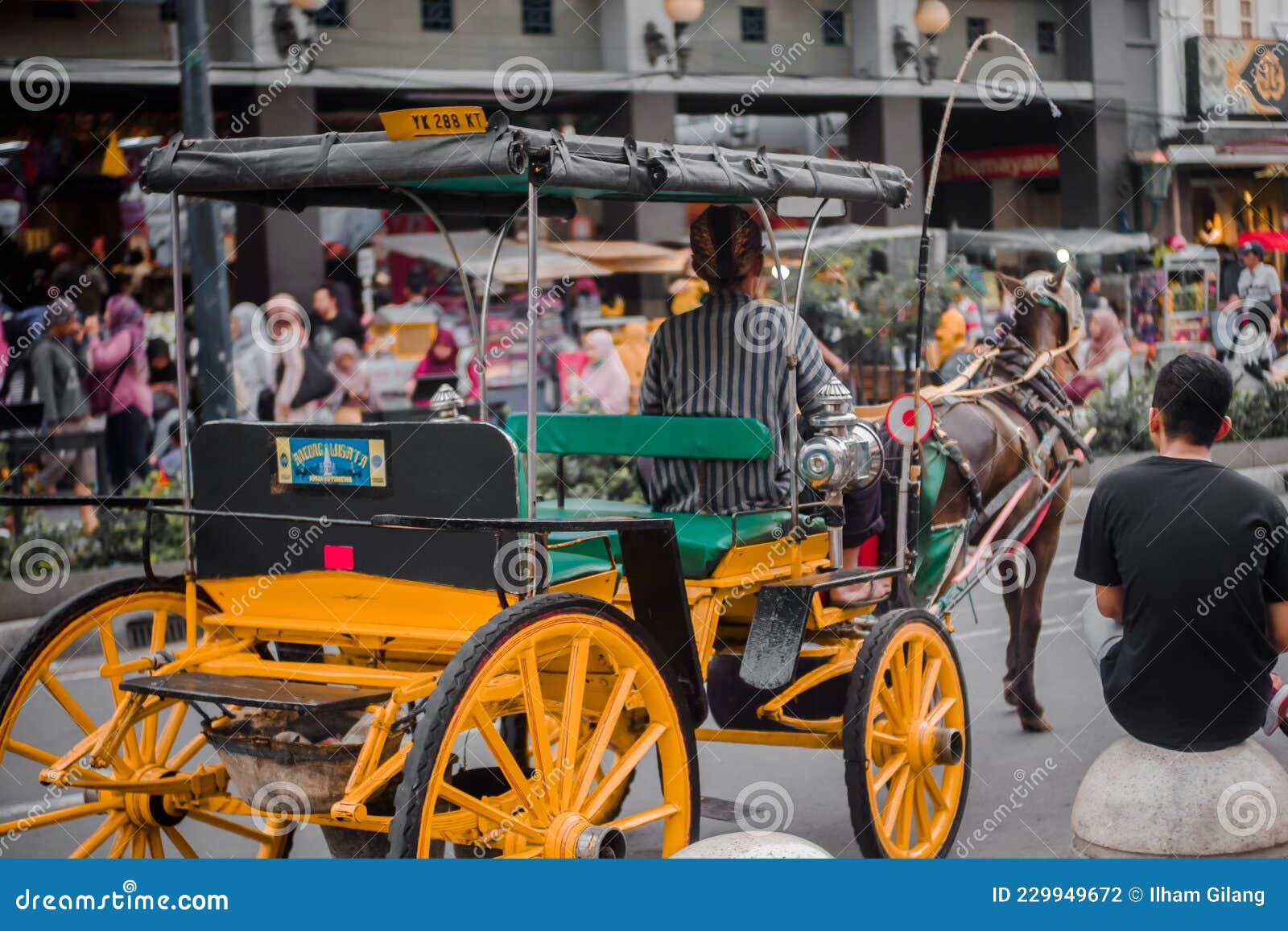 Traditional Transport in Malioboro Street Editorial Photography - Image ...