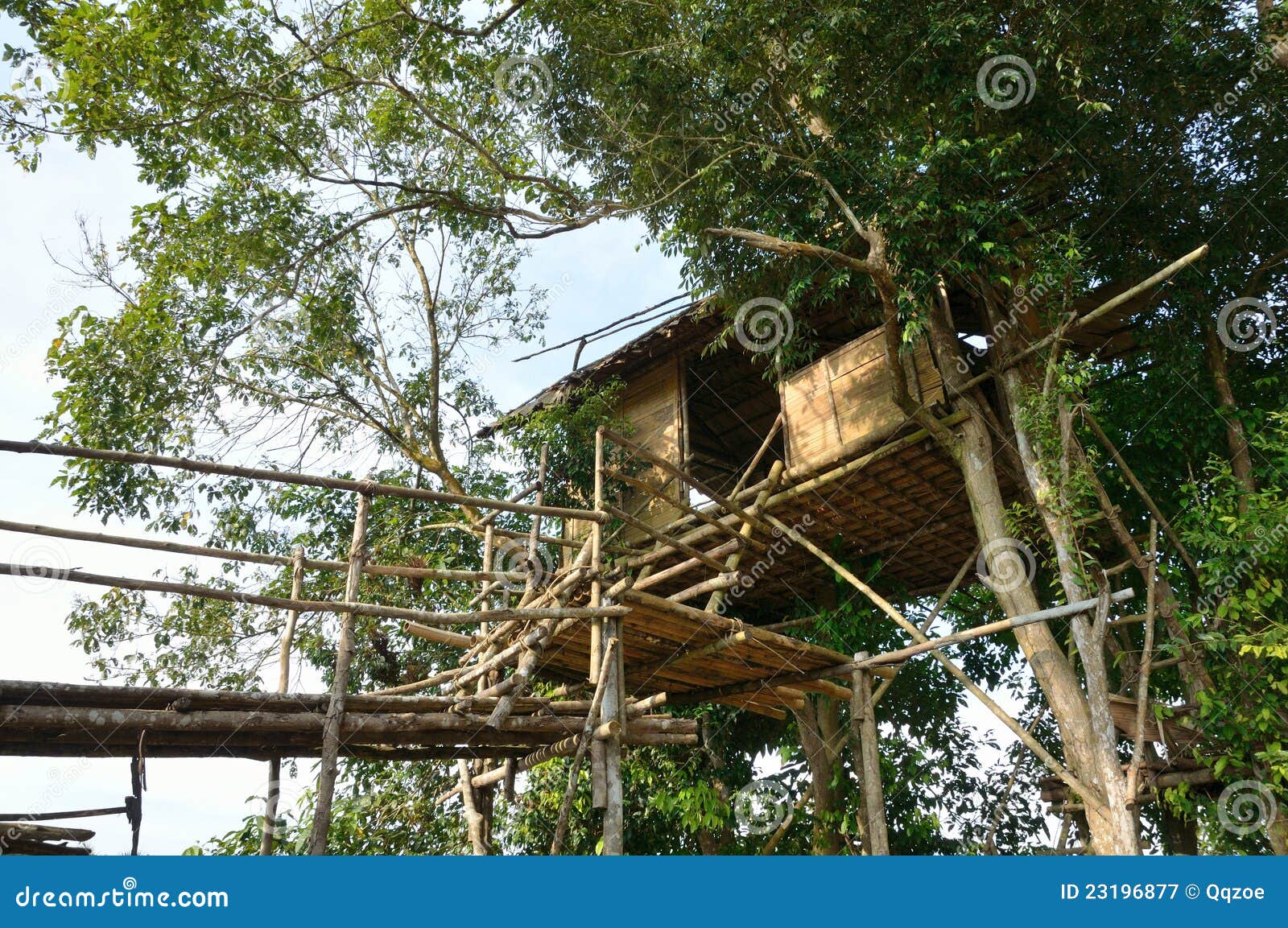 Traditional tree house stock image. Image of handcraft - 23196877