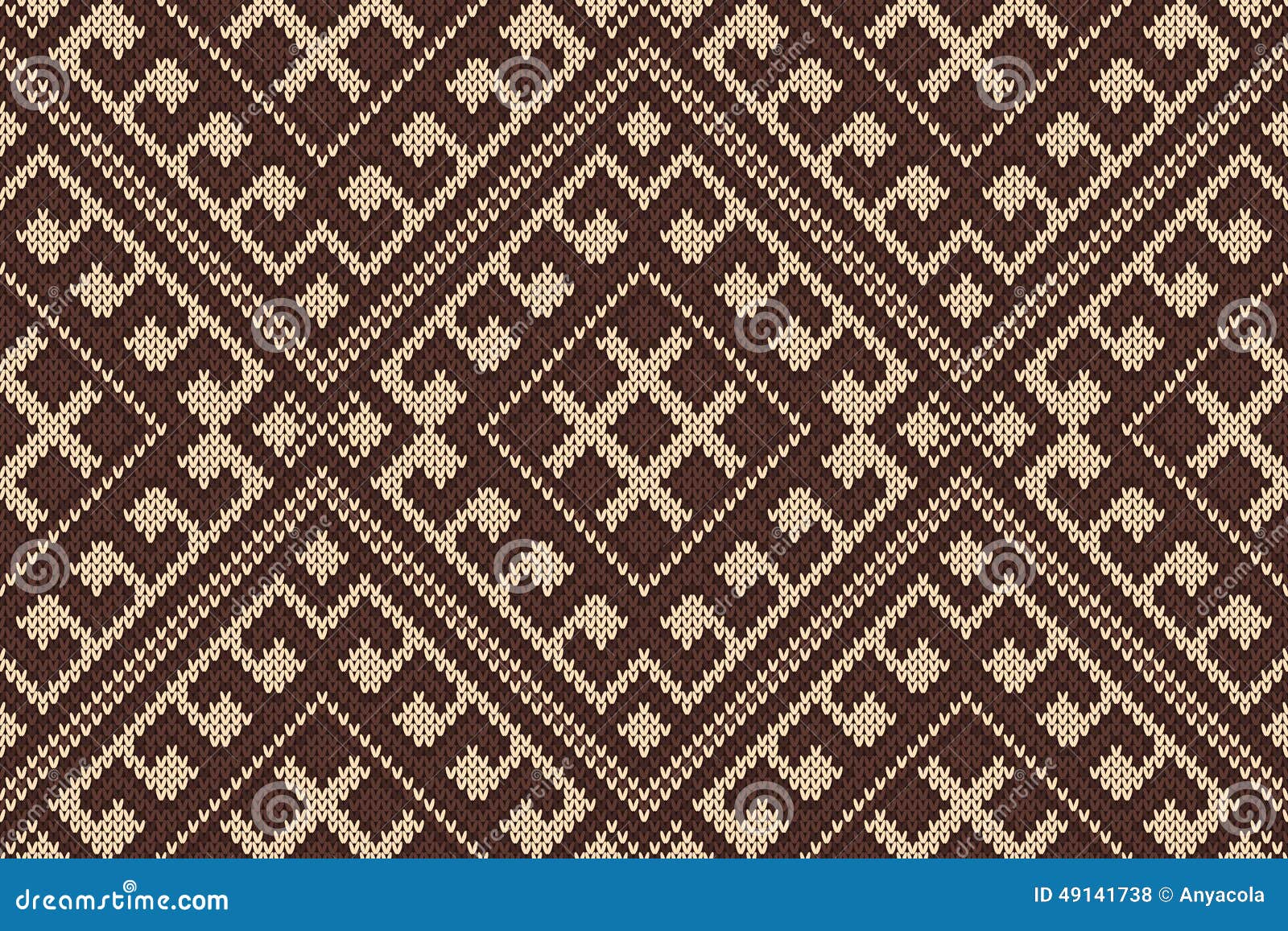 Traditional Tribal Aztec Seamless Pattern on the Wool Knitted Texture ...