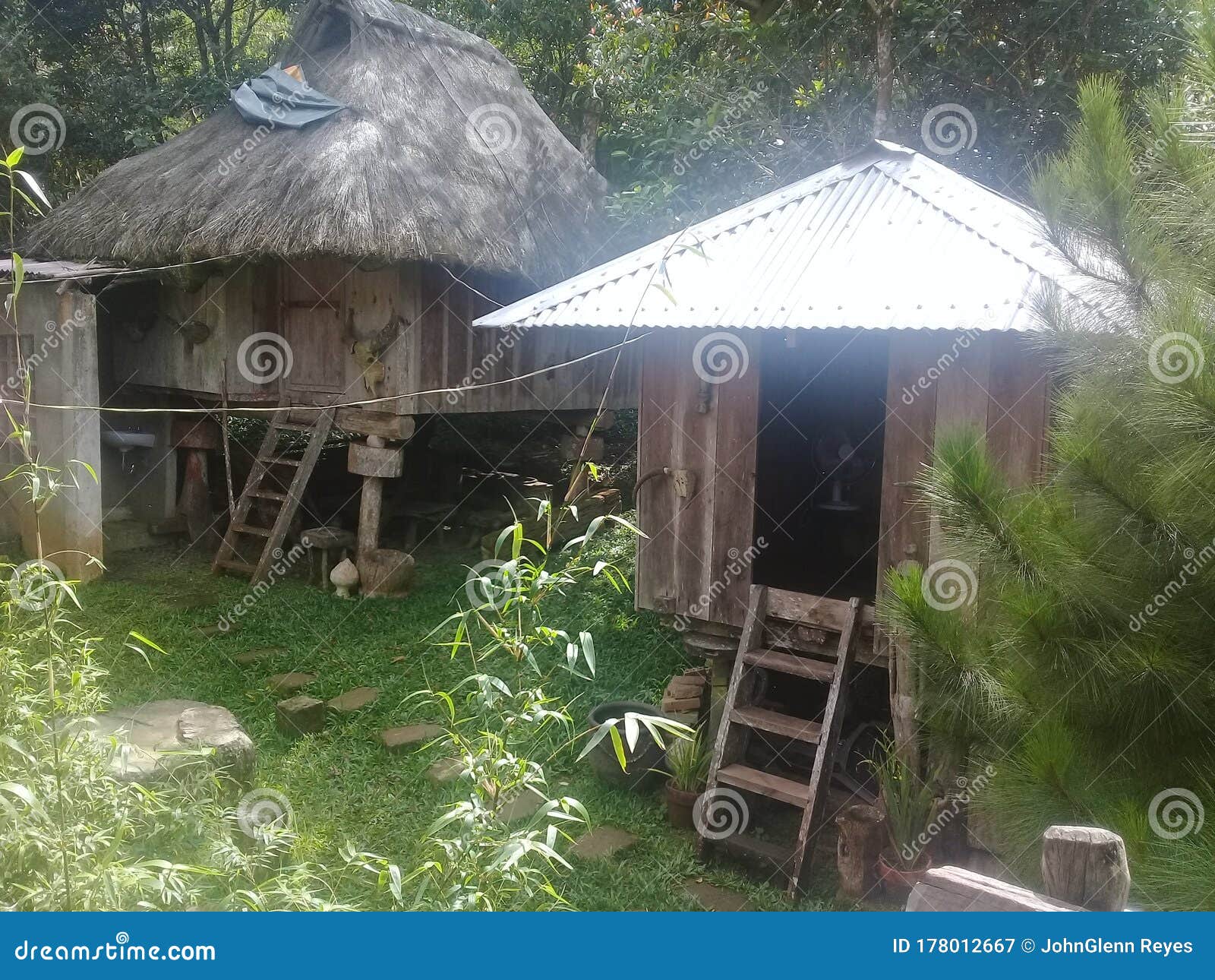 Traditional tribal houses stock image. Image of barn - 178012667
