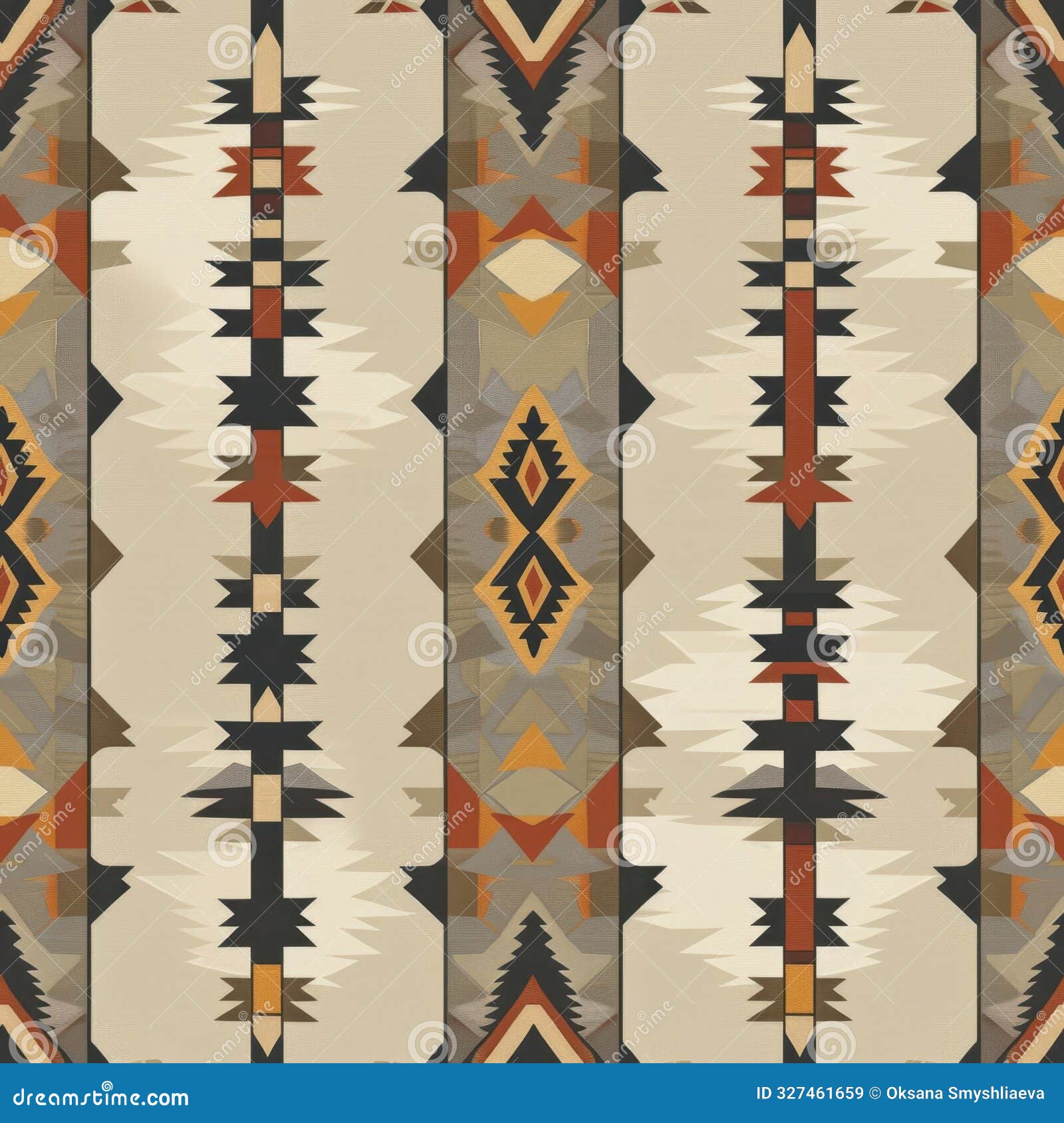 Traditional Tribal Pattern Textile Design Stock Image - Image of ...
