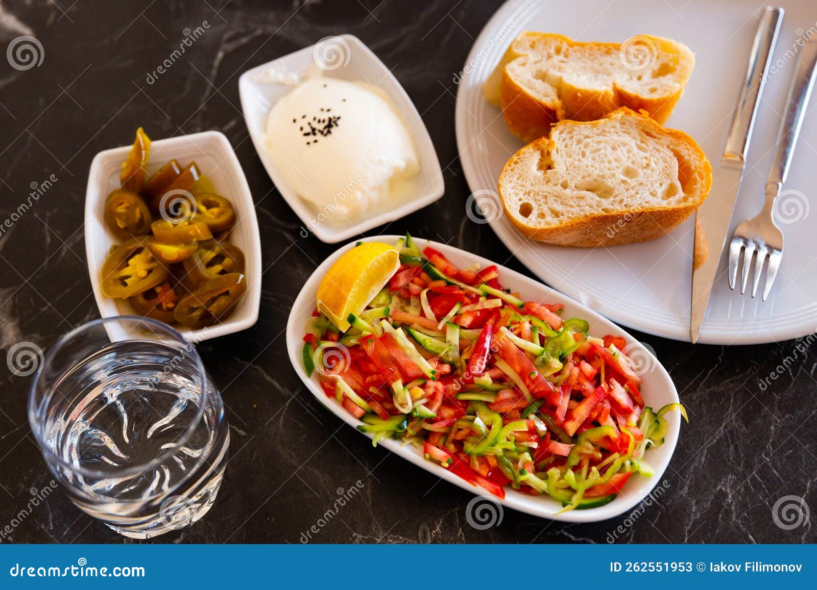 Traditional Turkish Appetizers before Main Course Stock Image - Image ...
