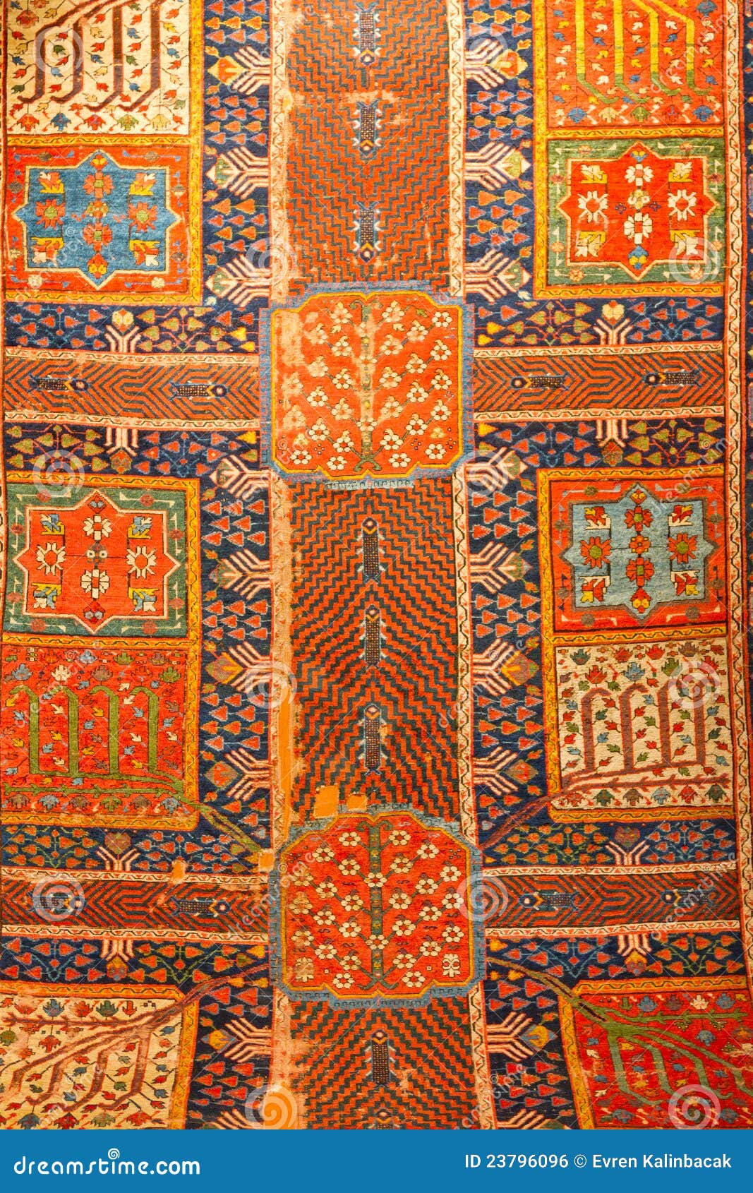 Traditional Turkish Carpet stock photo. Image of silk - 23796096