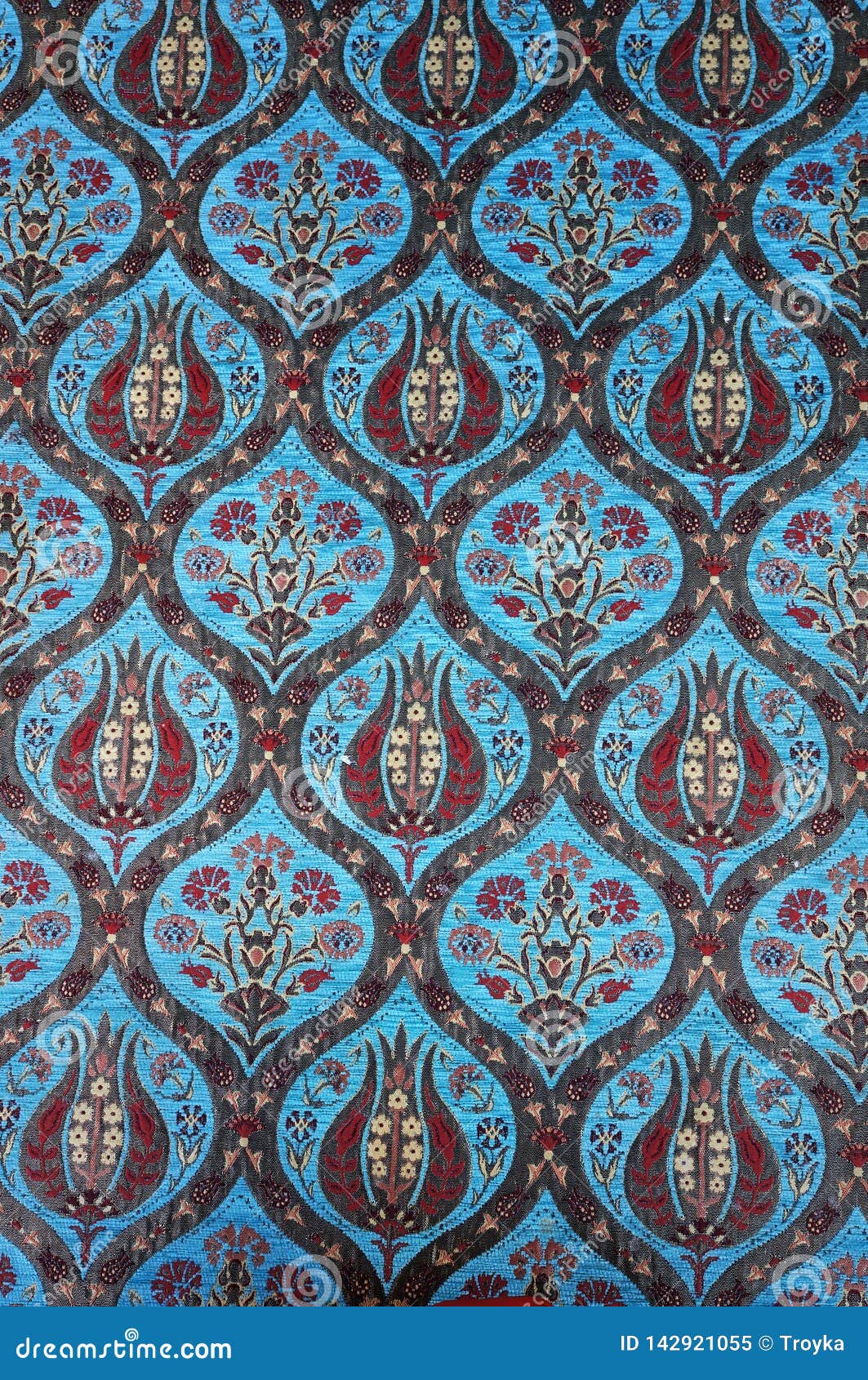 Traditional Turkish Carpet. Floral Pattern Stock Image - Image of ...