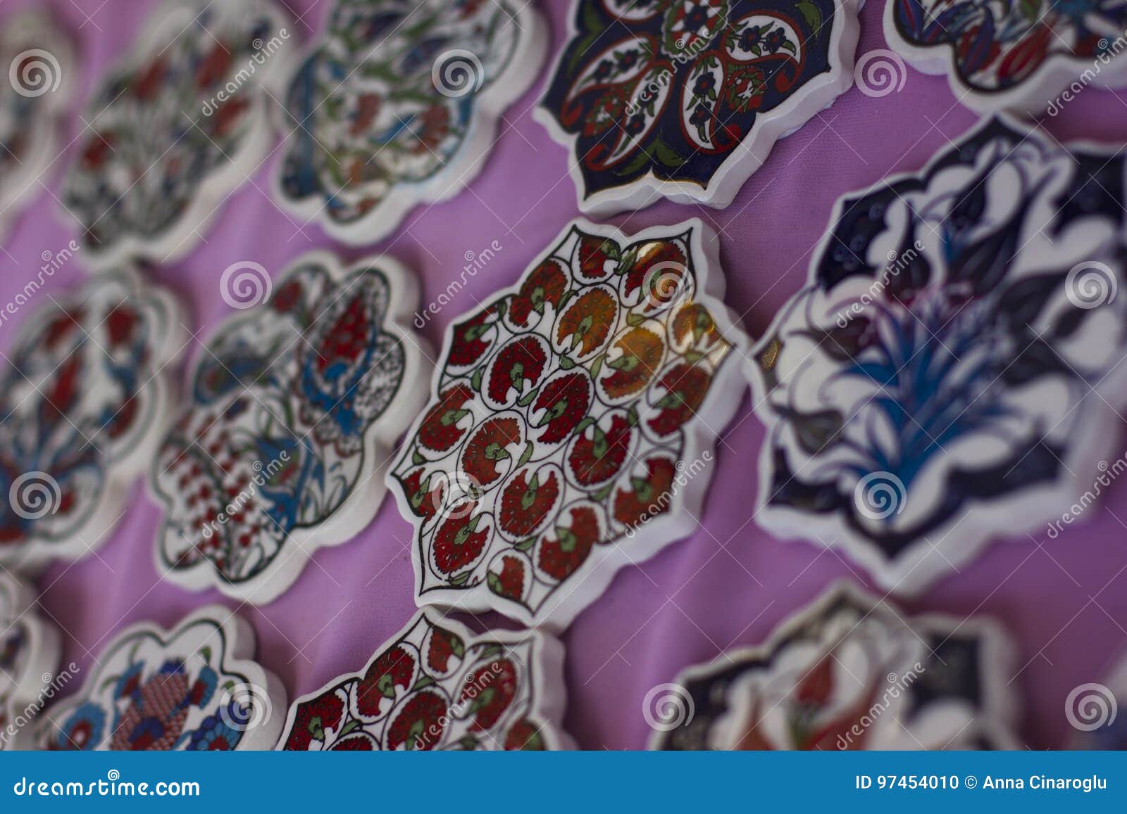 Traditional Turkish Ceramic Dishes and Tableware from the Market Stock ...