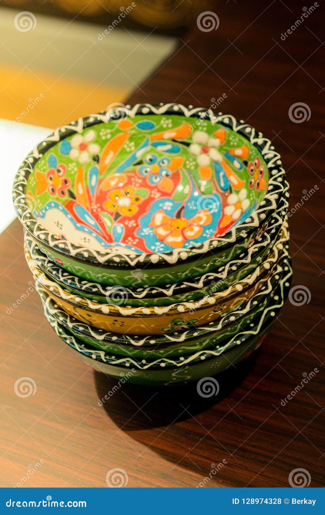 Traditional Turkish Ceramic Pottery Item Stock Photo - Image of ...