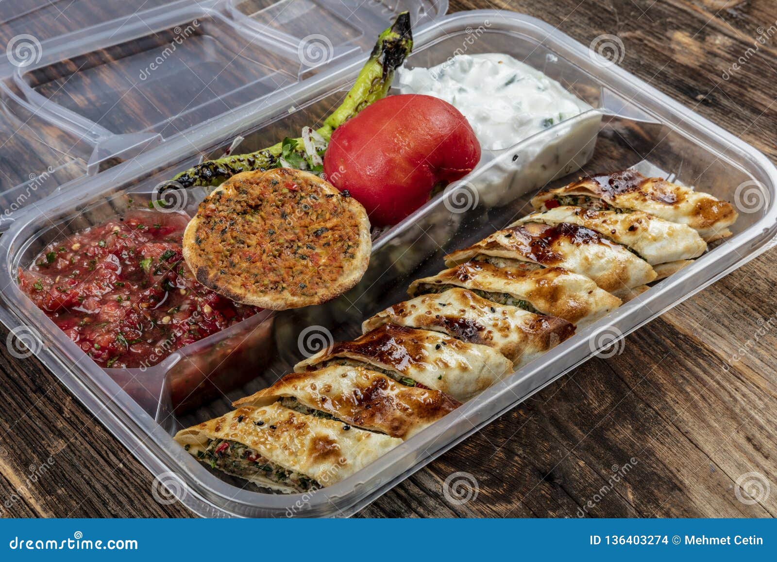 Traditional Turkish Cuisine Beyti Kebab Stock Photo - Image of dinner ...