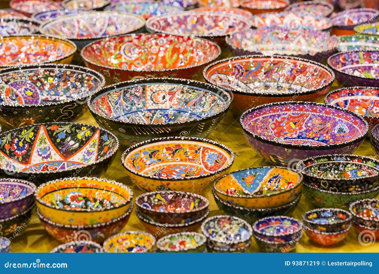 Traditional Turkish Decorative Ceramics Editorial Stock Image - Image ...
