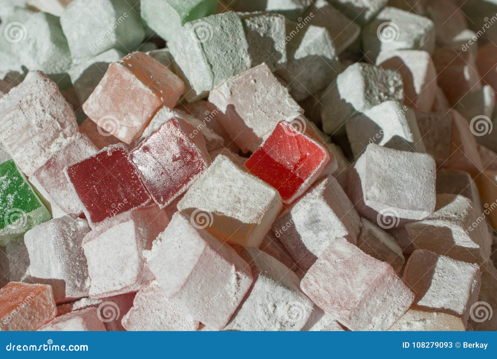 Traditional Turkish Delight Lokum Candy Stock Image - Image of locum ...