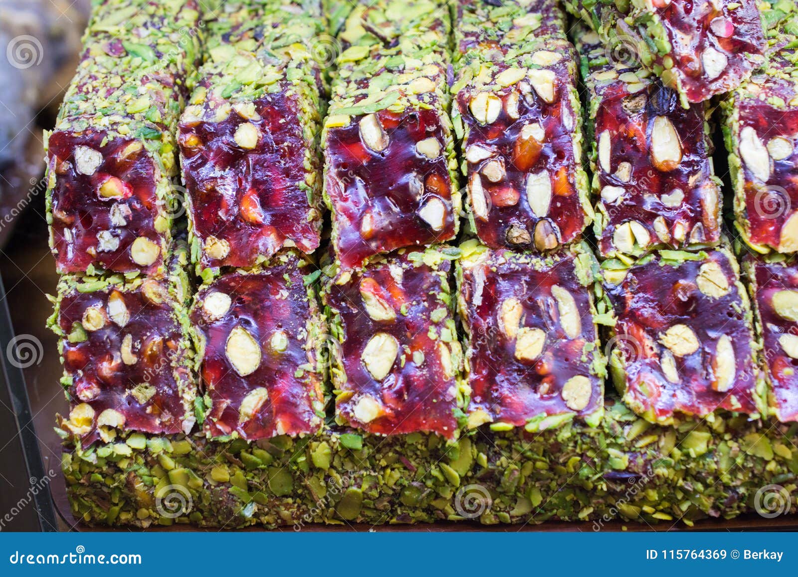 Traditional Turkish Delight Lokum Candy Stock Image - Image of gourmet ...