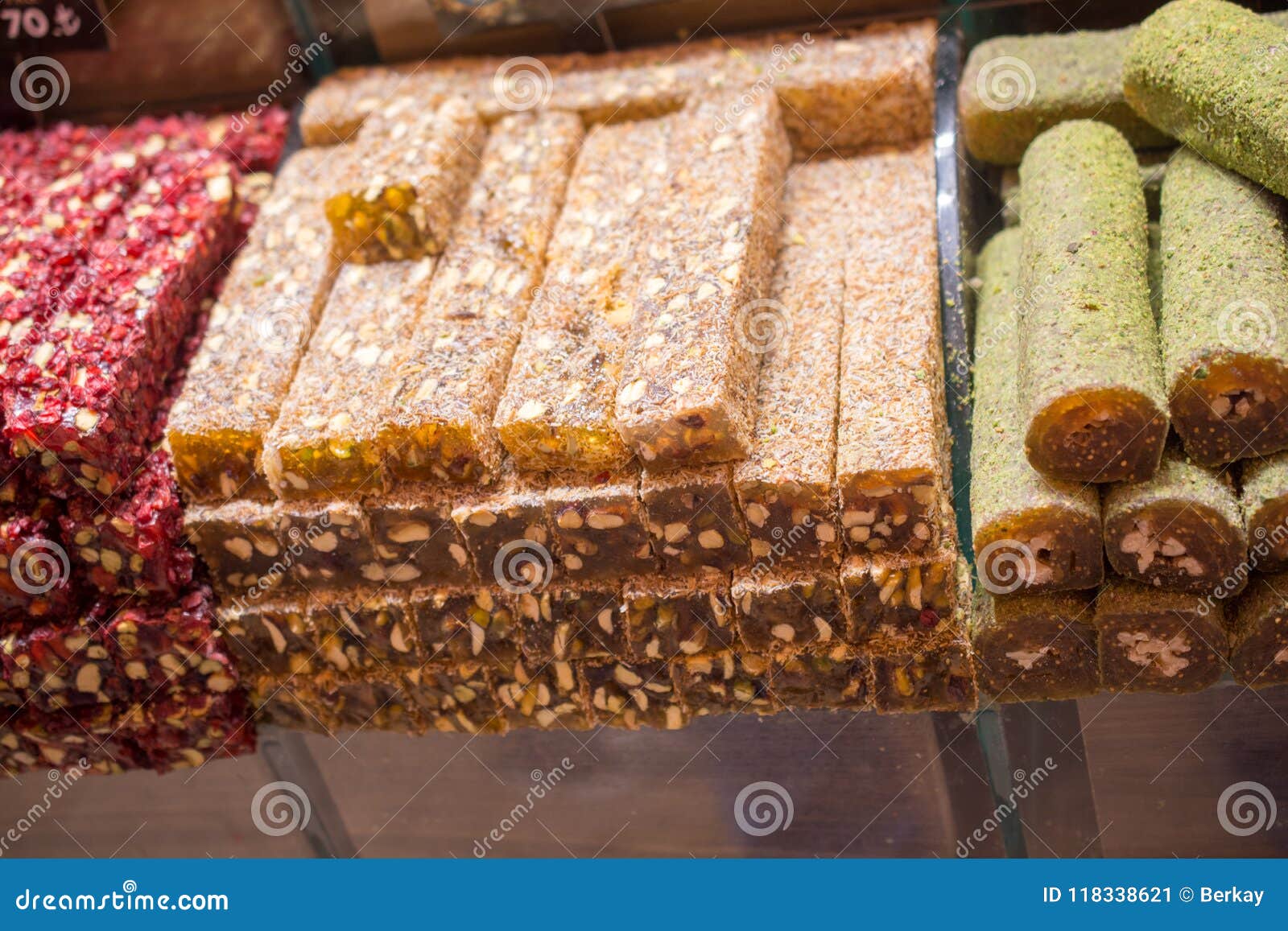 Traditional Turkish Delight Lokum Candy Stock Image - Image of lokum ...