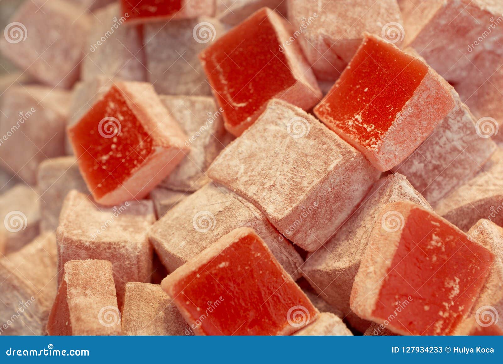 Traditional Turkish Delight Lokum Candy Stock Image - Image of lokum ...