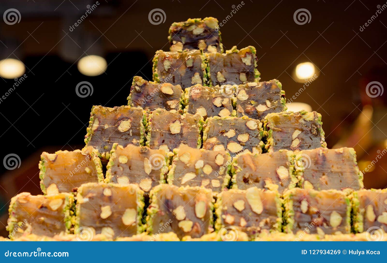 Traditional Turkish Delight Lokum Candy Stock Image - Image of jelly ...