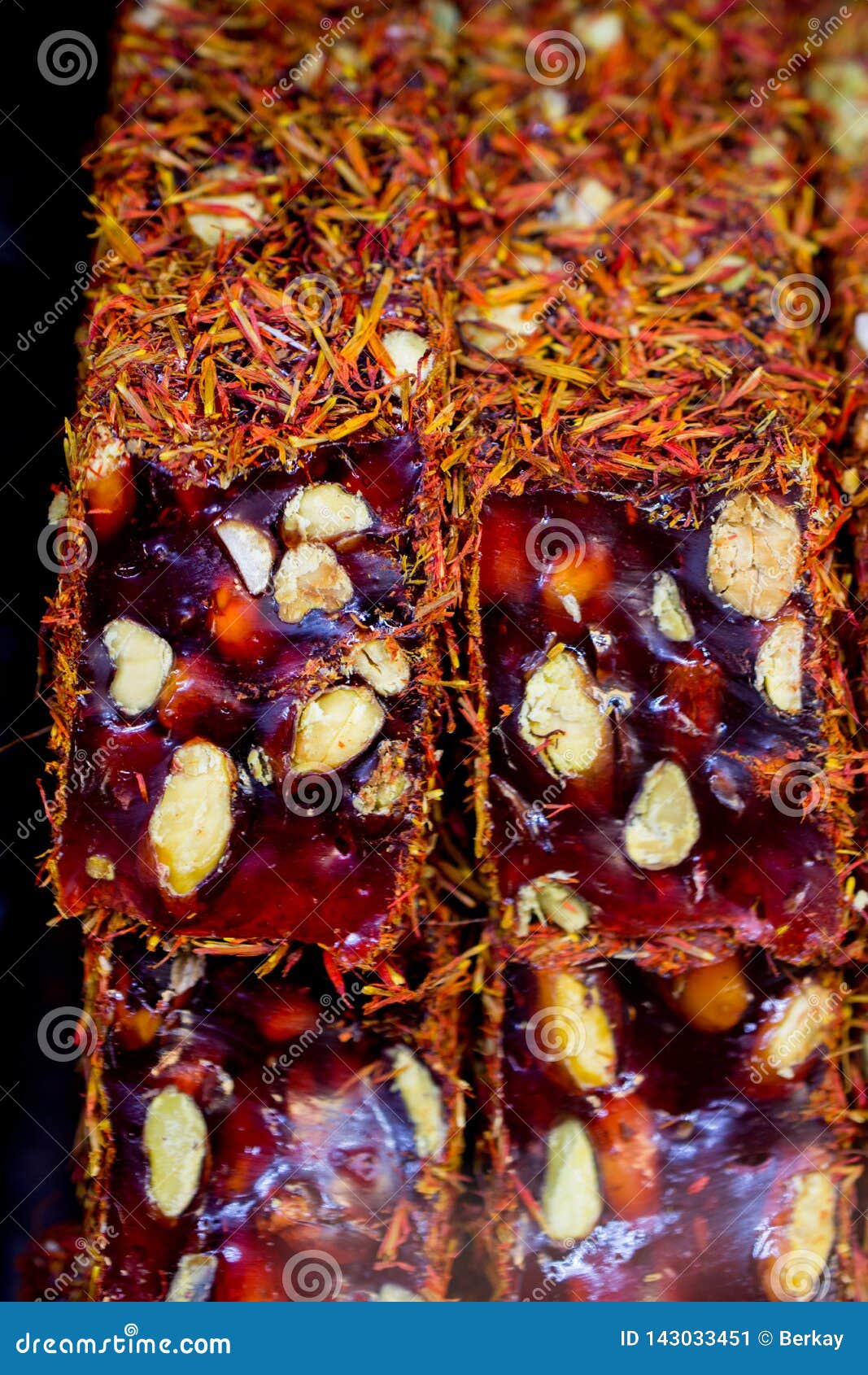 Traditional Turkish Delight Lokum Candy Stock Image - Image of lokum ...